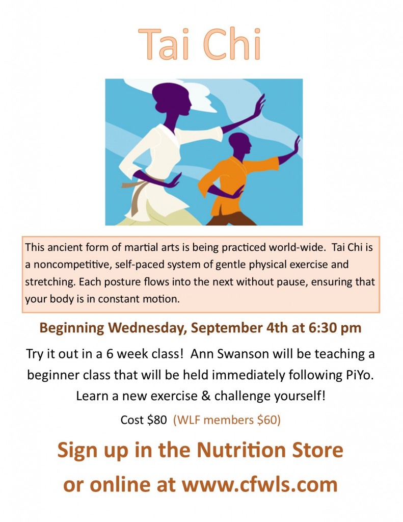 Tai Chi poster - Center for Weight Loss Success (CFWLS)