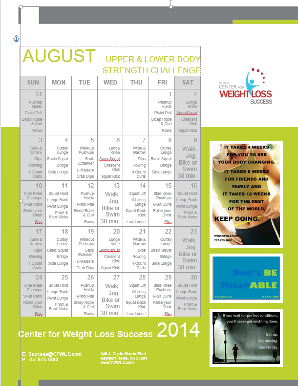 Aug_fitness_challenge_calendar - Center for Weight Loss Success (CFWLS)